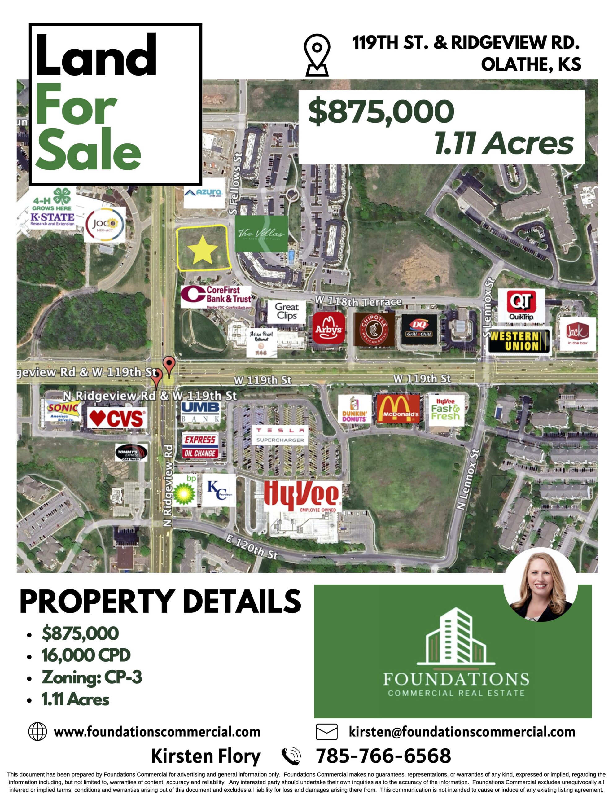 119th St. & Ridgeview Road, Olathe, KS - Foundations Commercial Real Estate